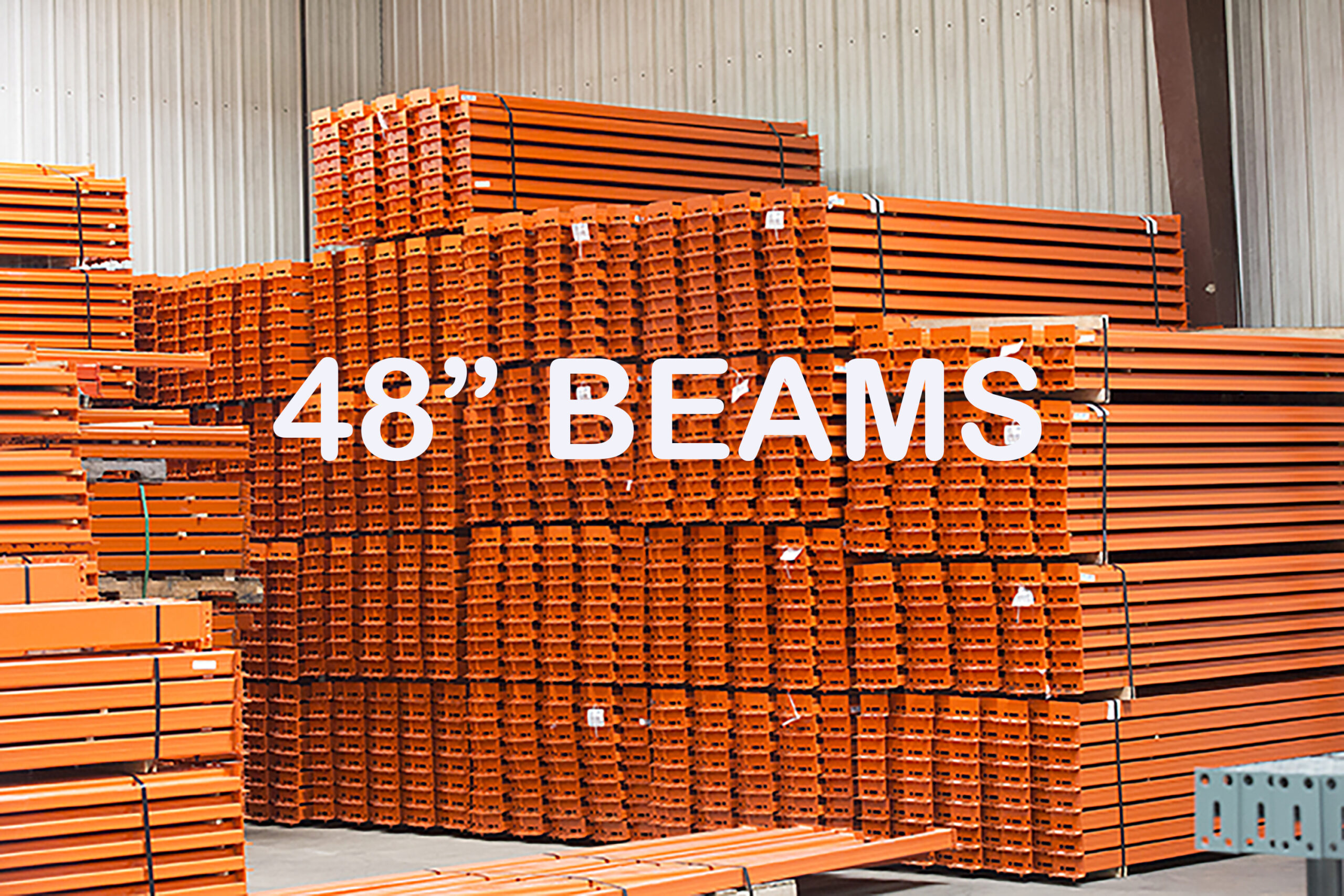 Step Beam - 48" Roll-Formed Pallet Rack - Ready to Ship