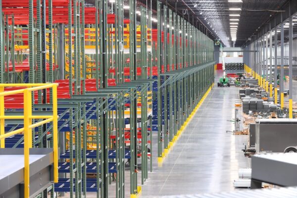 Warehouse Installation – Large Work Platform Maximizes Space