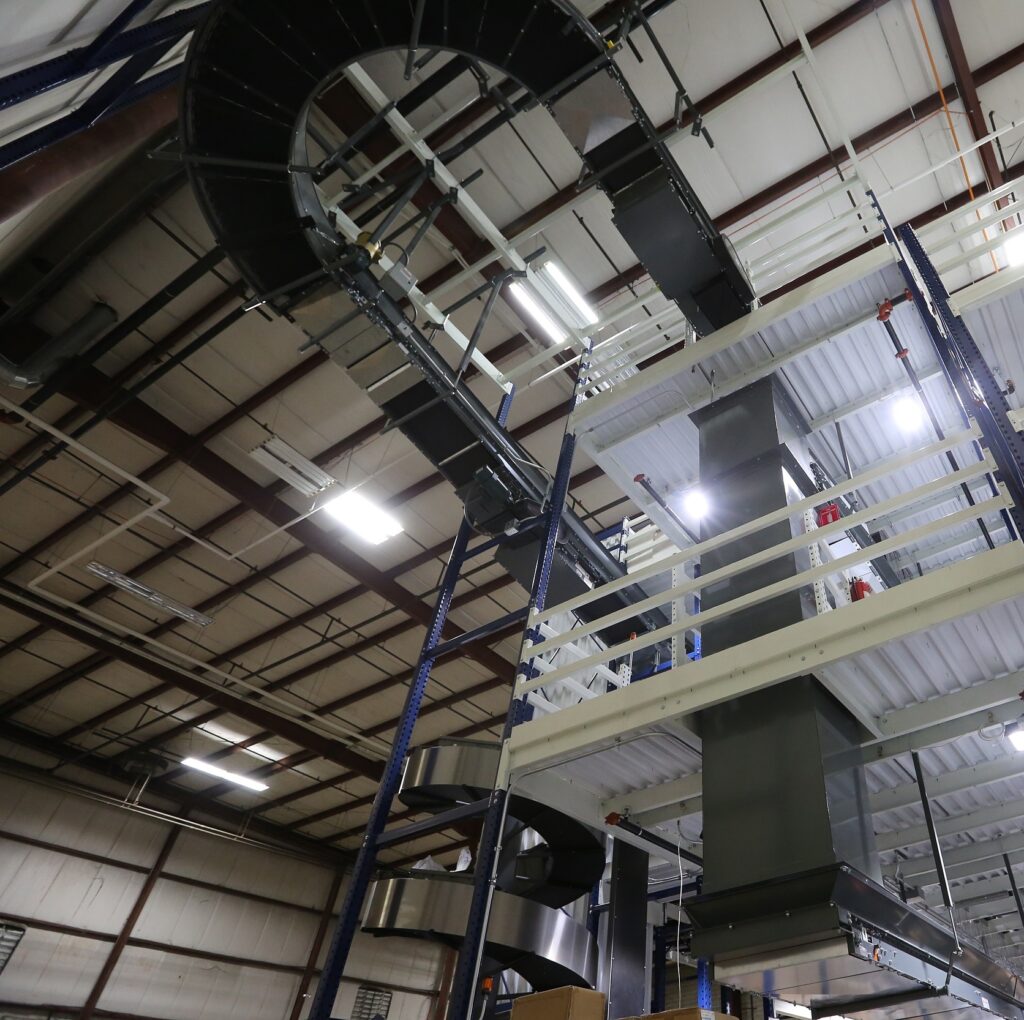 Automated Conveyor Integrated into Pallet Rack -See Pics